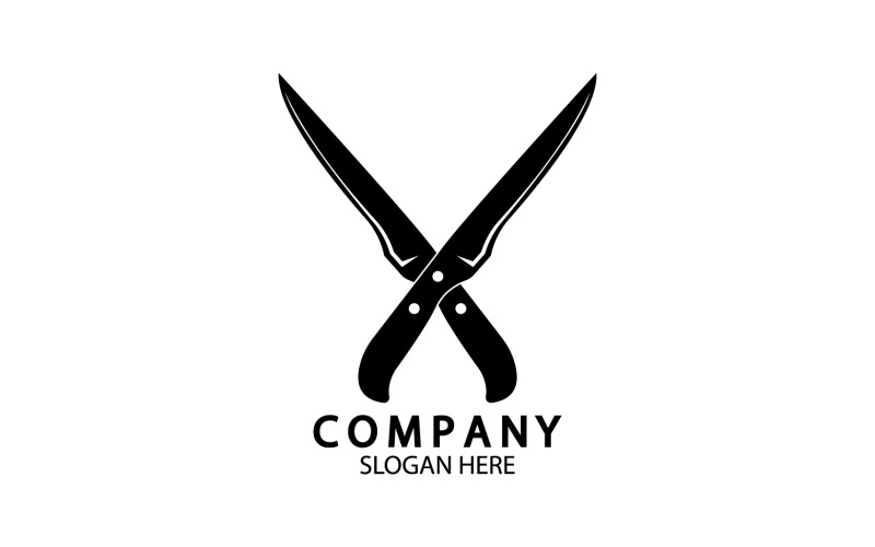 Kitchen knife symbol template logo vector version 15