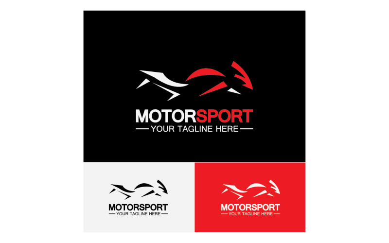 Motorsport-Symbol-Logo-Vorlage, Vektorversion 28