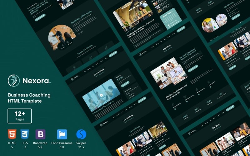 Nexora - Modèle HTML de coaching d'affaires