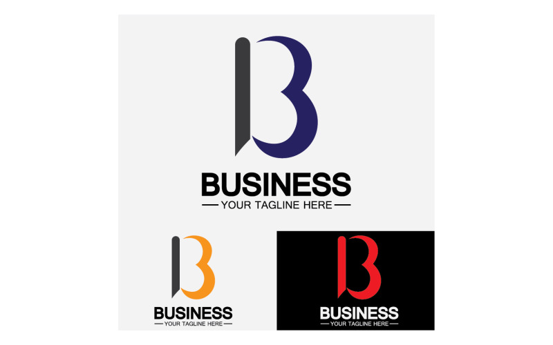 Modern and unique letter B initials logo design v8