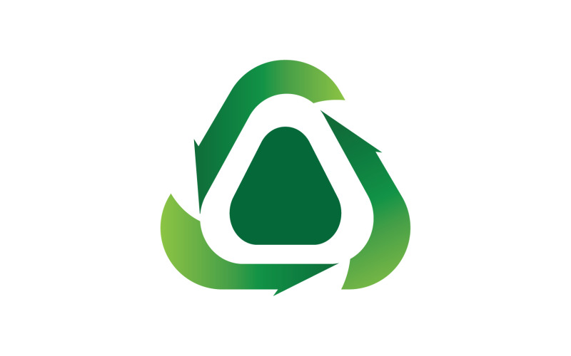 Simbolo di riciclo isolato su sfondo bianco v20