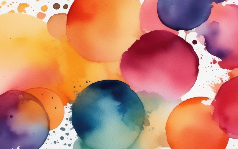Abstract colorful watercolor spots background 19