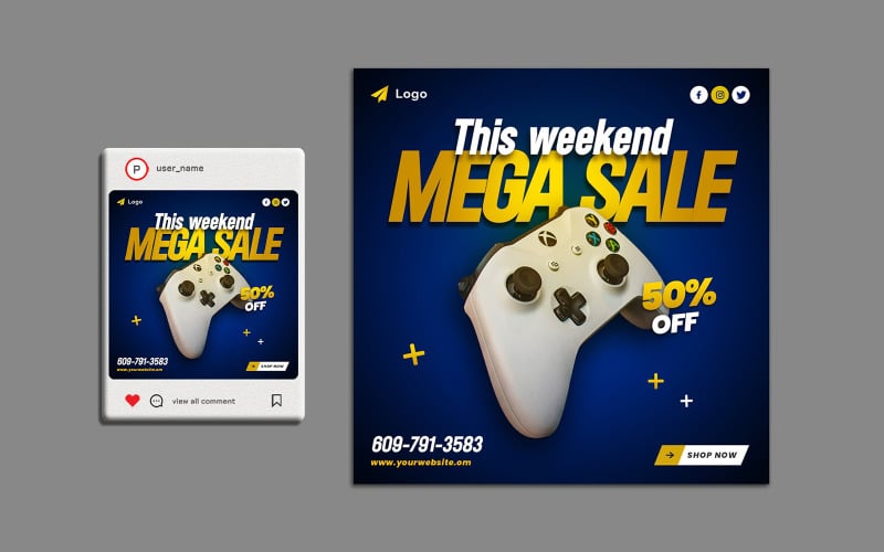 Product Sale Social Media Post Template 03 - TemplateMonster