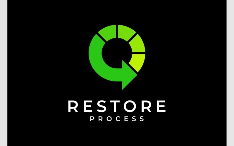 Circle Progress Refresh Arrow Logo #388990 - TemplateMonster