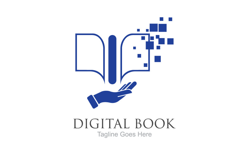 Livre lecture éducation logo vecteur v40 - TemplateMonster
