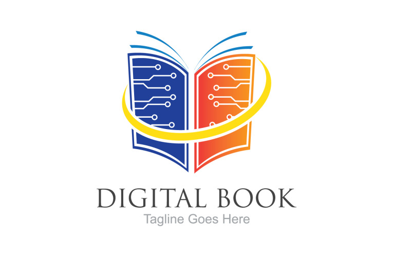 Livre lecture éducation logo vecteur v51 - TemplateMonster