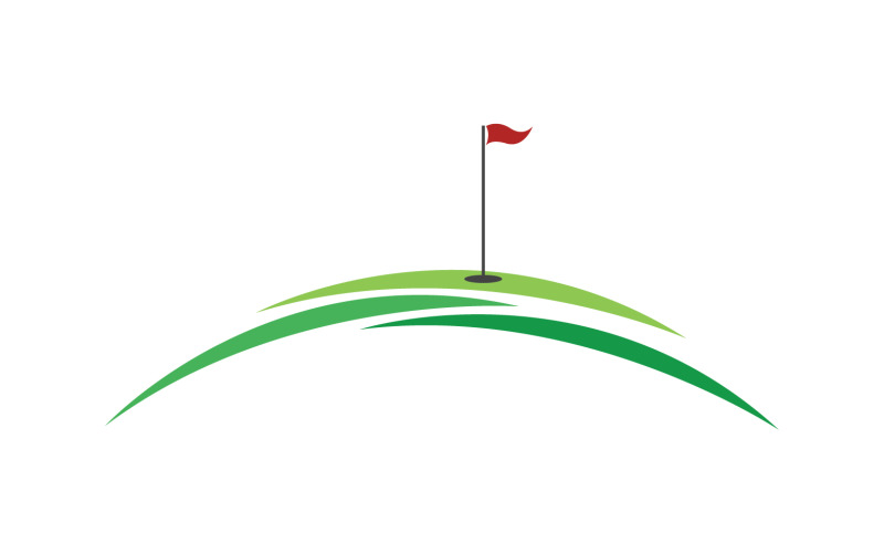 Logo de golf sport version vectorielle v10 - TemplateMonster