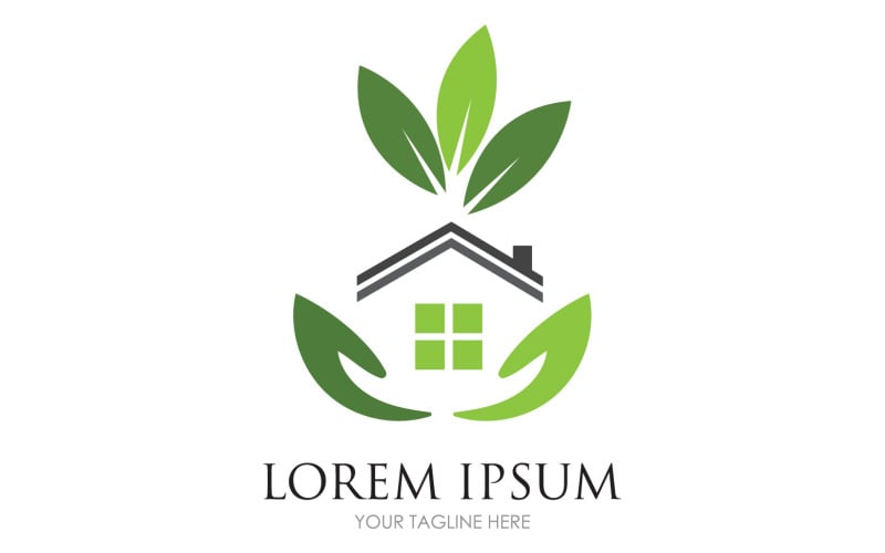 Home care building logo version v16 #390055 - TemplateMonster