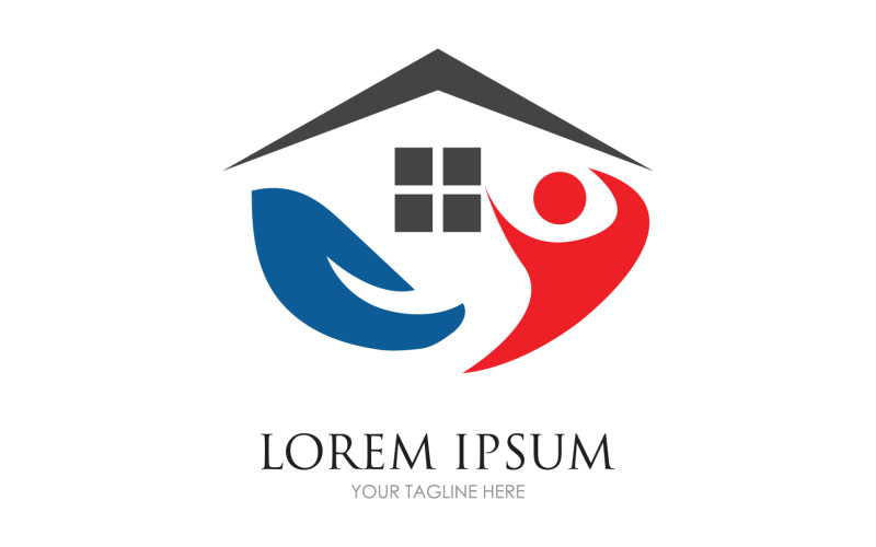 Home care building logo version v24 #390061 - TemplateMonster