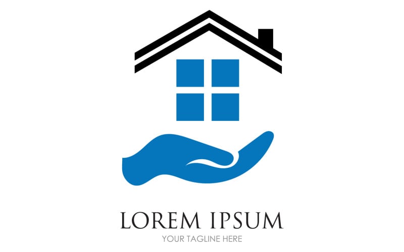 Home care building logo version v26 #390065 - TemplateMonster