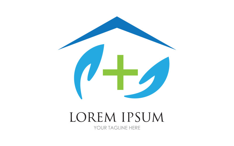 Home care building logo version v29 #390066 - TemplateMonster