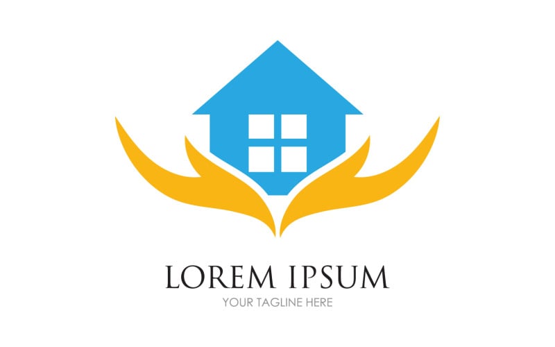 Home care building logo version v2 #390045 - TemplateMonster