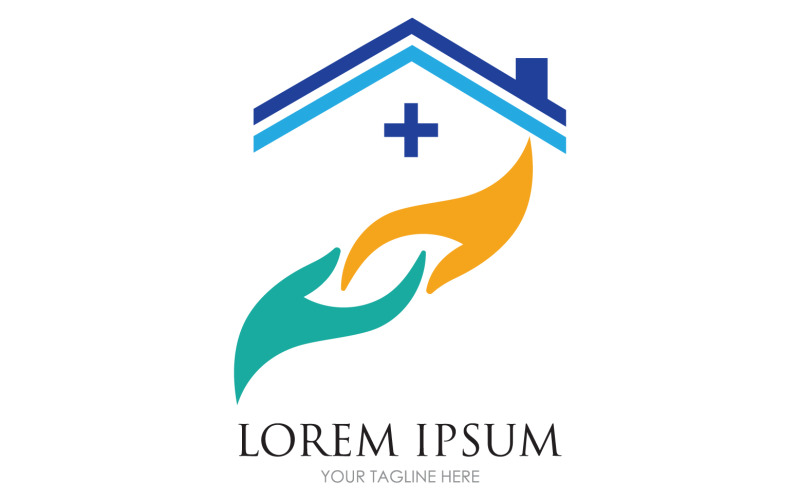 Home care building logo version v35 #390073 - TemplateMonster