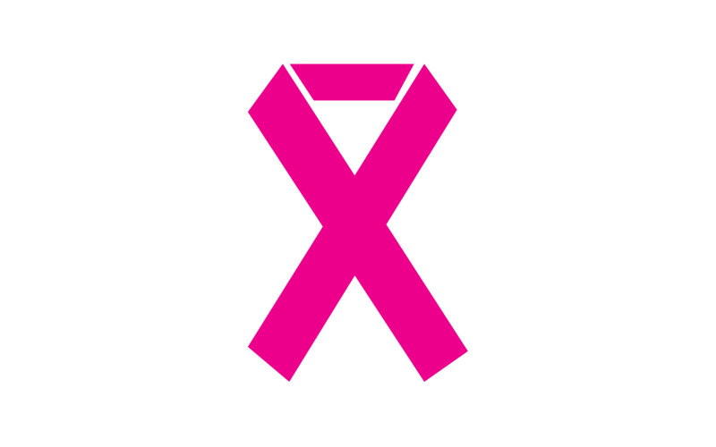 Ribbon pink icon logo element version v16 - TemplateMonster