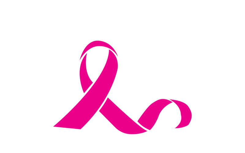 Ribbon pink icon logo element version v38 - TemplateMonster