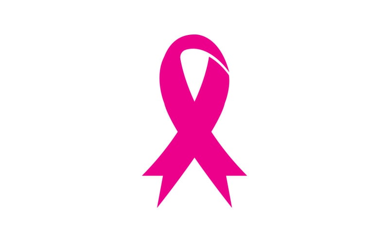 Ribbon pink icon logo element version v3 - TemplateMonster