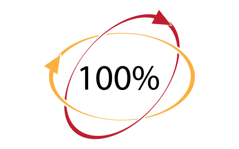 100 procent ikon symbol logotyp version v17 - TemplateMonster