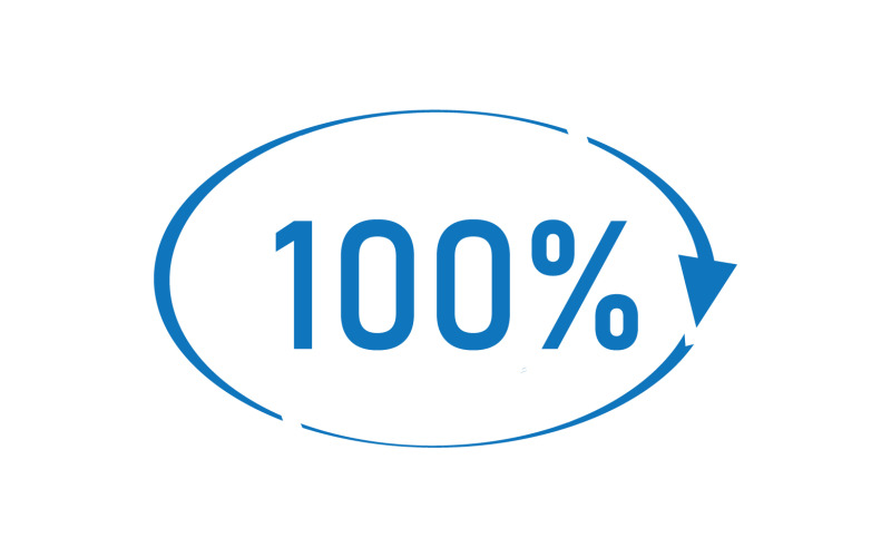 100 Prozent Symbol Symbol Logo Version v35 - TemplateMonster