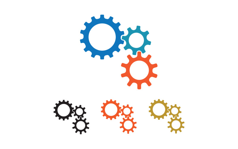 Gear box logo icon template vector v2 - TemplateMonster