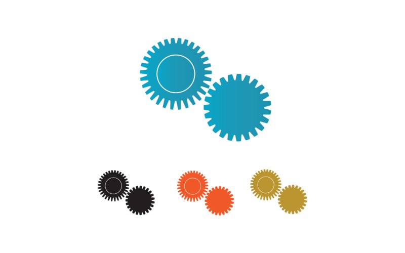 Gear box logo icon template vector v52 - TemplateMonster