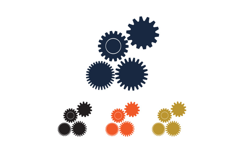 Plantilla de icono de logotipo de caja de cambios vector v53