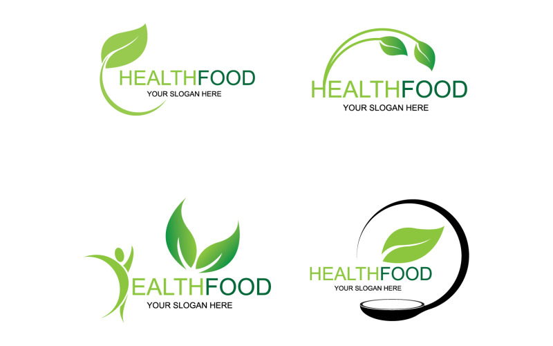 Health food logo template element v18 - TemplateMonster