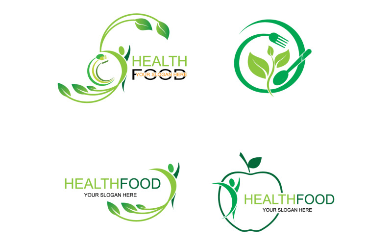 Health food logo template element v39 - TemplateMonster