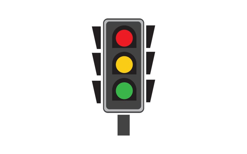 Trafic light icon logo vector template v7 - TemplateMonster