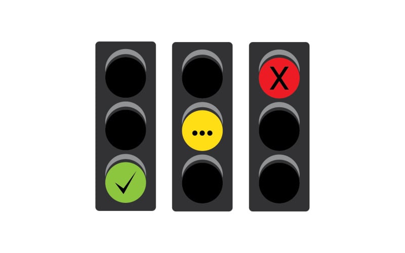 Ampel-Symbol-Logo-Vektorvorlage v50 #392439 - TemplateMonster