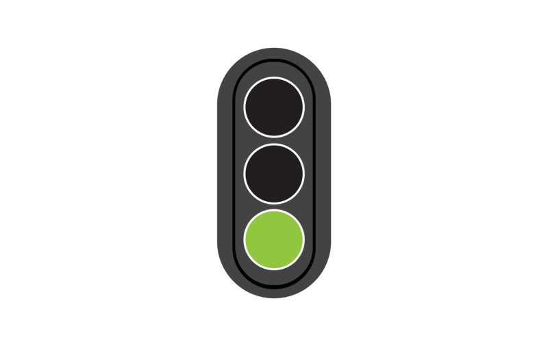 Trafic light icon logo vector template v41 - TemplateMonster