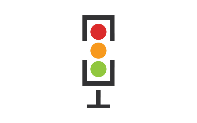 Trafic light icon logo vector template v53 - TemplateMonster