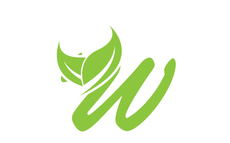 W letter initial company name vector v62 - TemplateMonster