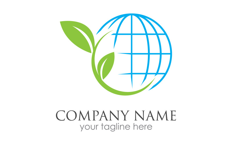 World leaf go green logo vector v6 #392522 - TemplateMonster