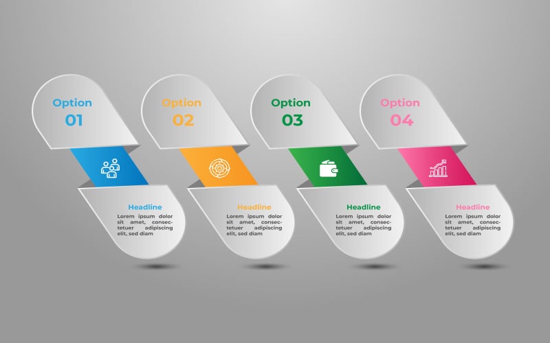 Free modern vector infographic element design.