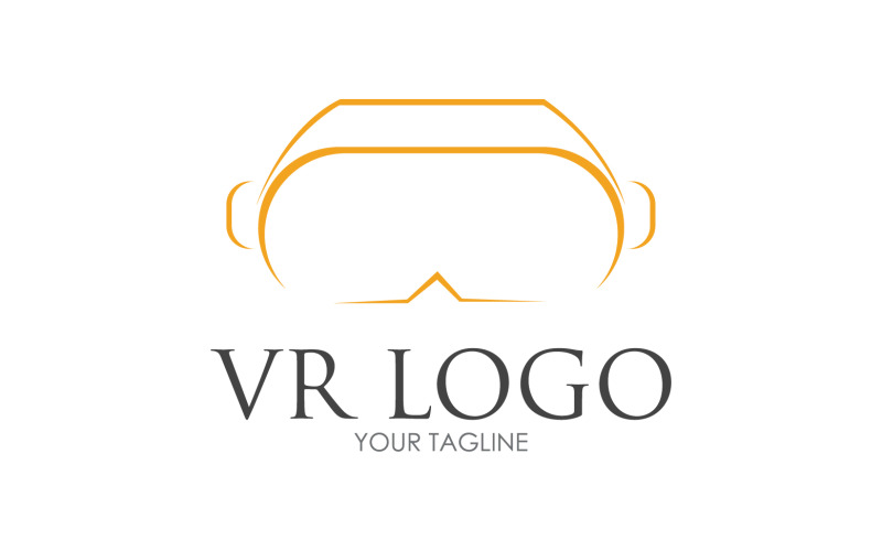 Icona del logo della realtà virtuale VR v26 - TemplateMonster
