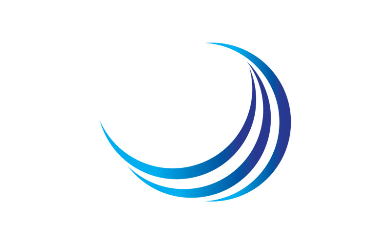 Modello logo Waterwave Beach versione v13 - TemplateMonster