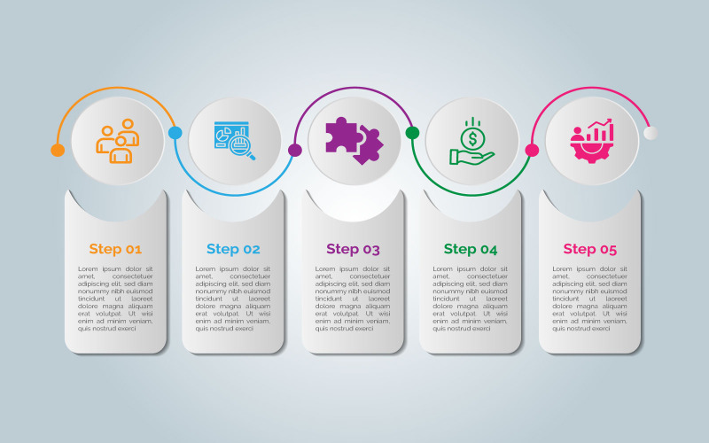 Modernes individuelles Vektor-Infografik-Design.