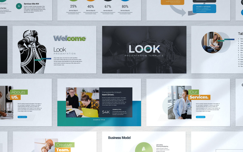 LOOK Presentation - Google Slides Template - TemplateMonster