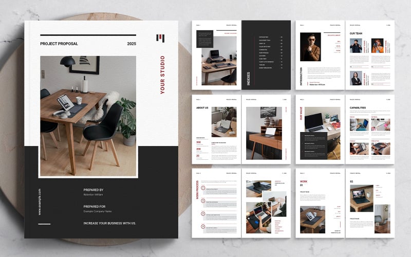 Project Proposal Template for MS Word, InDesign and Affinity Suites