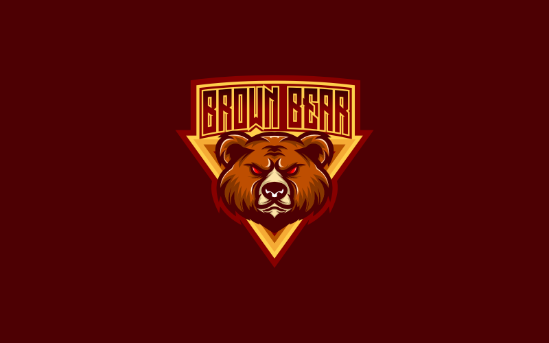 Logo Brown Bear E-Sport et Sport #396421 - TemplateMonster