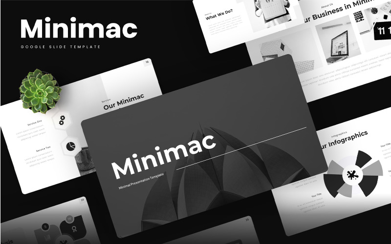 Minimac – Minimal Google Slides Template - TemplateMonster