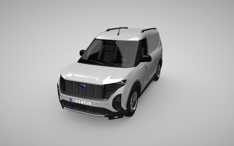 All-New Ford Transit Courier Active: Dynamic 3D Model for Professional ...