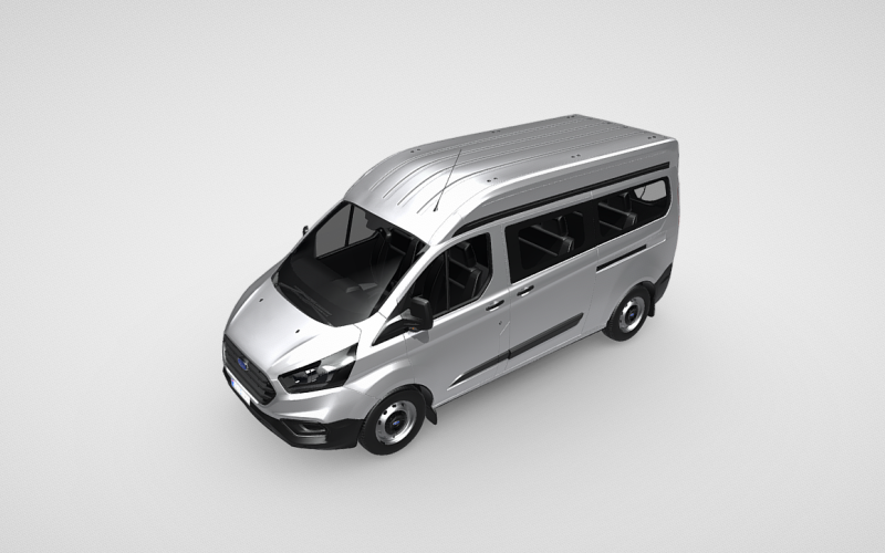 Ford Transit Custom Kombi H2 320 L2: modelo 3D detallado para ...