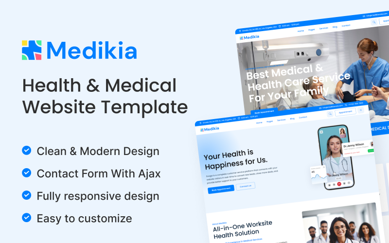 Medikia - Plantilla HTML médica y de salud - TemplateMonster