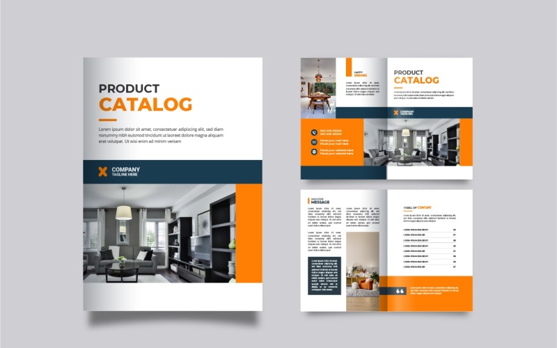 Design de catálogo de produtos ou modelo de catálogo de produtos ...