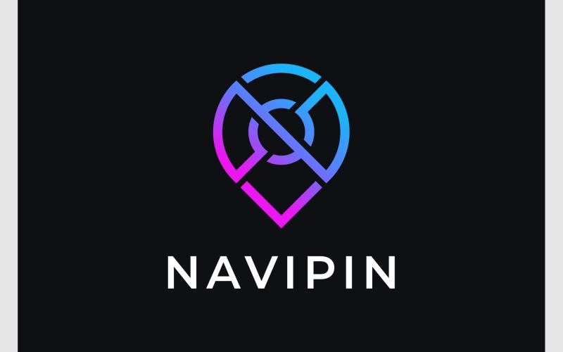 Letter N Pin Map Location Logo #397768 - TemplateMonster