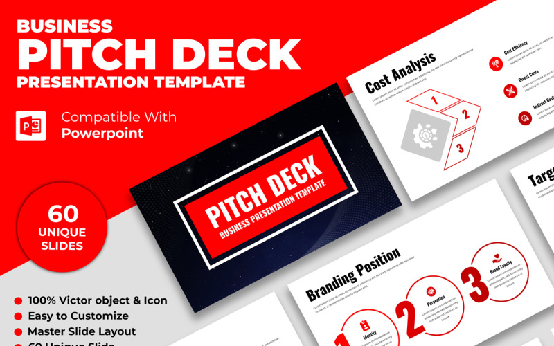 Business-Pitch-Deck-Präsentationsdesign-Layout