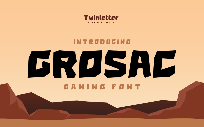 Grosac - Game Display Font #398115 - TemplateMonster