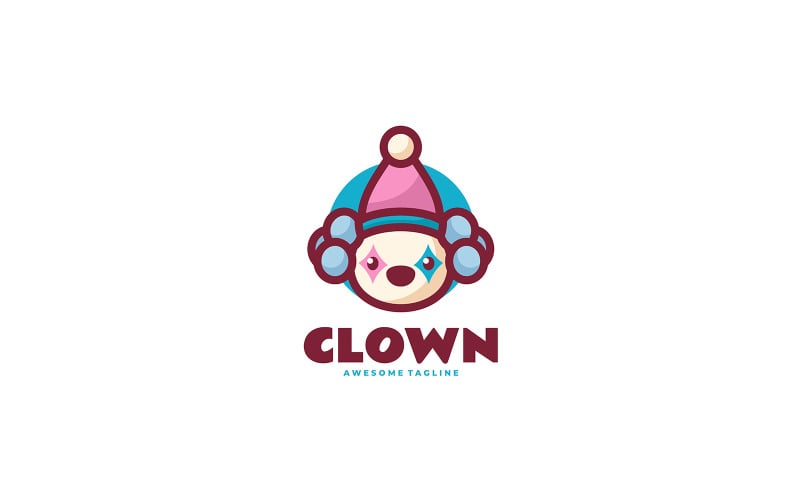 Clown Mascot Cartoon Logo 2 #398304 - TemplateMonster