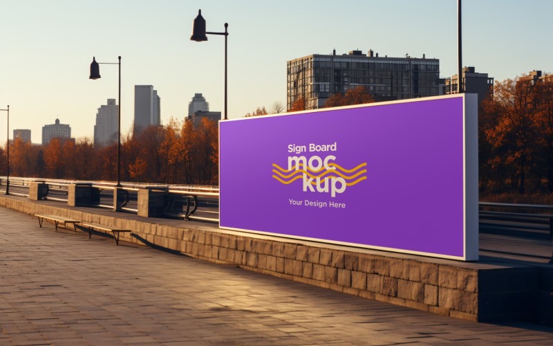 Large roadside Sign Board For Advertisement - TemplateMonster